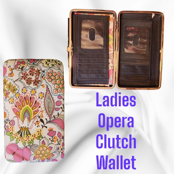 Bags | New Ladies Opera Floral Clutch Wallet | Poshmark